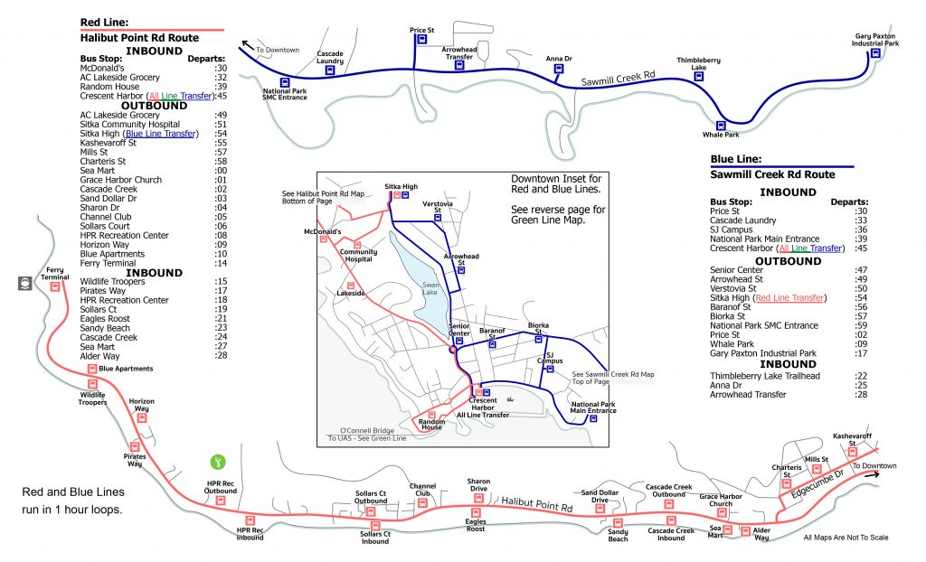 Schedule and route maps – RIDE Sitka